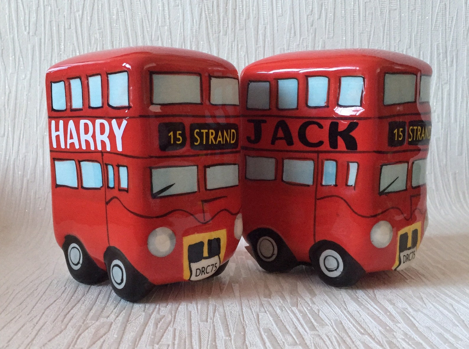 Red London Bus Money Box Personalised Transport Savings Bank - Etsy