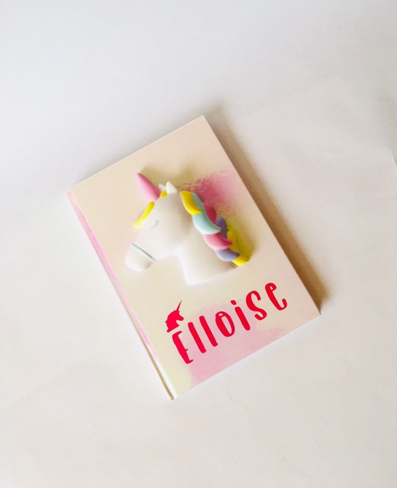 Personalised Squishy Unicorn Notepad Iridescent Novelty | Etsy UK