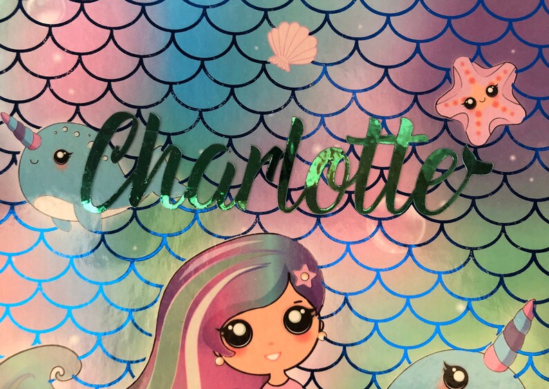 Mermaid Notepad Personalised A5 Fun Notebook Note Book | Etsy UK