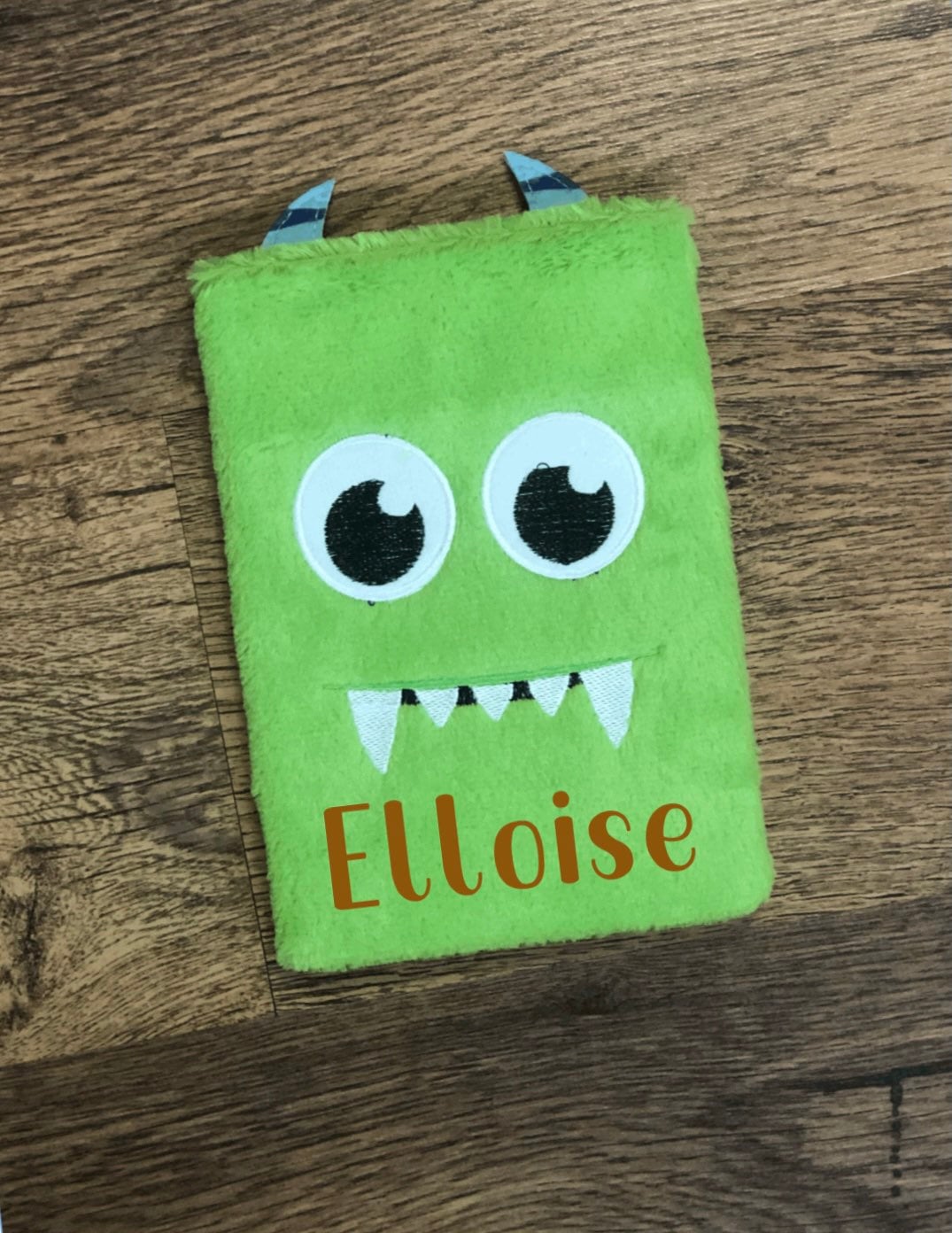 Fluffy Monster Notebook Personalised Plush Novelty Note Book - Etsy UK