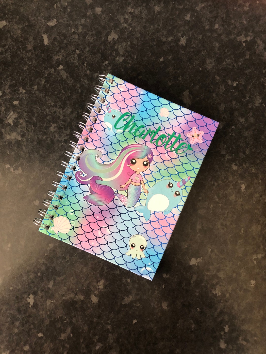 Mermaid Notepad, Personalised A5 Fun Notebook, Note Book Birthday Gift for Girls - Etsy UK