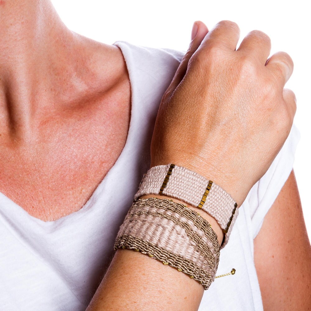 Textile Cuff, Handwoven Bracelet, Statement Bracelet, Contemporary ...