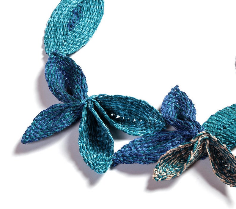 Textile Jewelry, Statement Necklace, Handwoven Necklace, Original ...