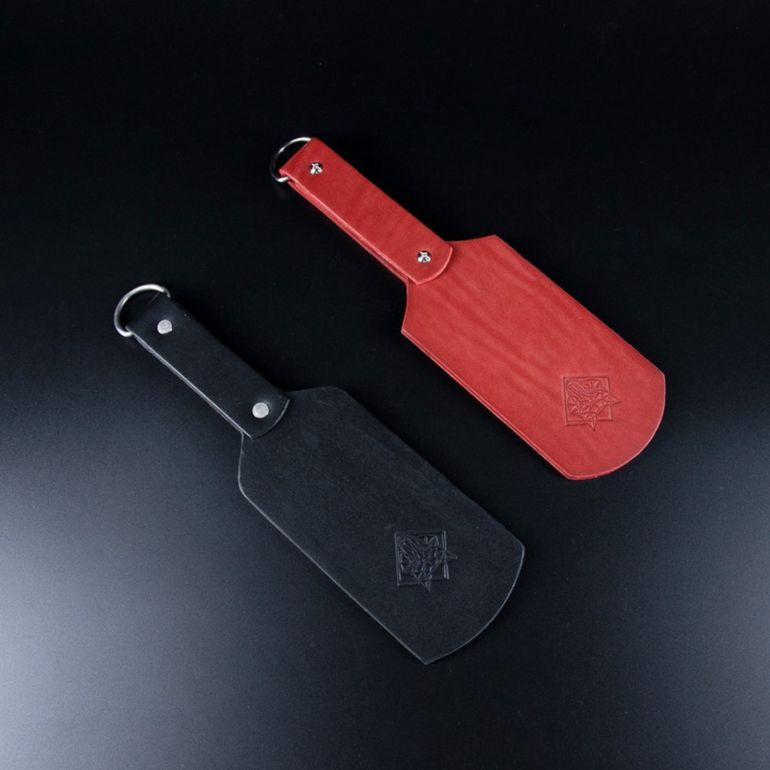 Short Spanking Paddle, BDSM Spanking Paddle, BDSM Paddle, Leather ...