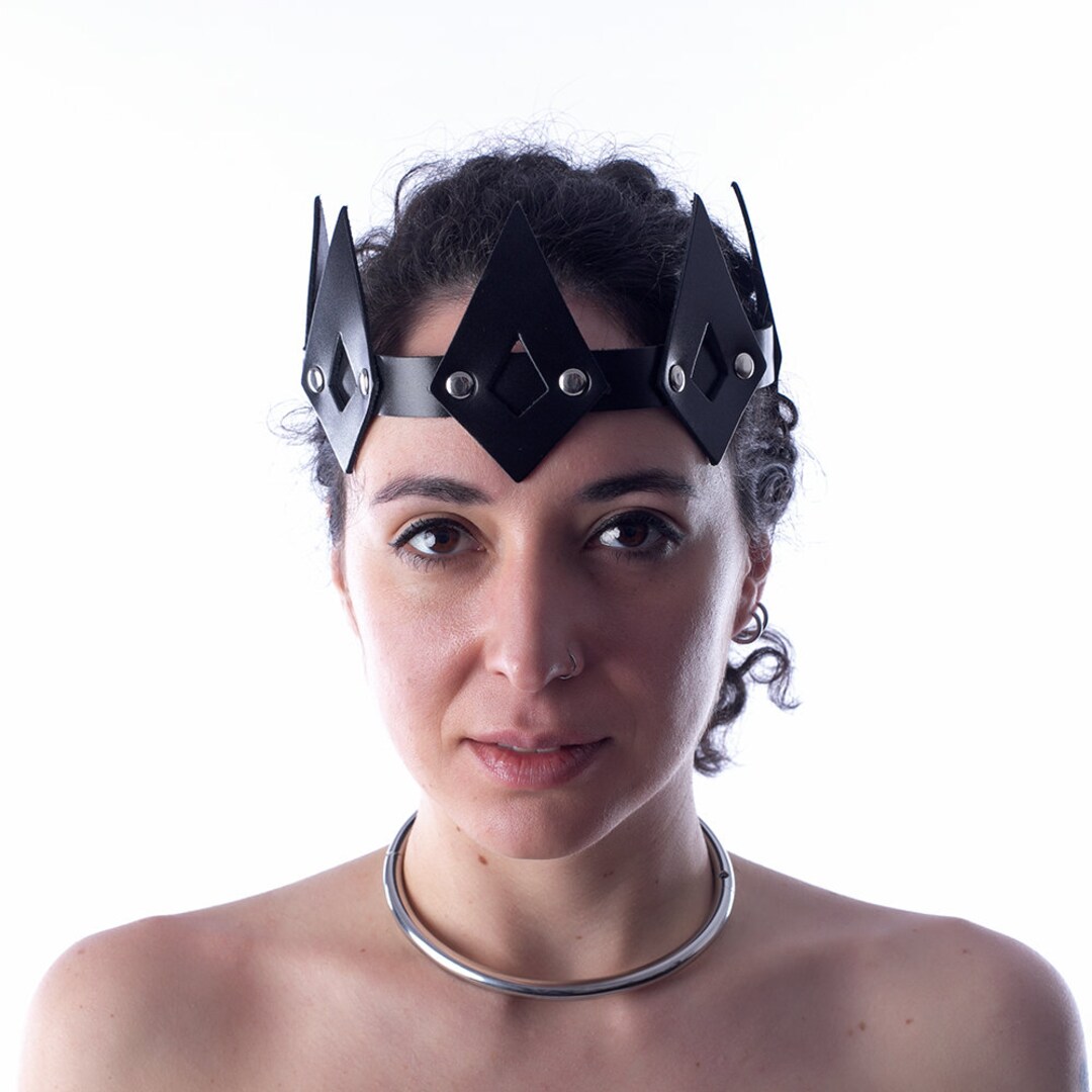 Leather Crown, Fantasy Crown, Red Crown, Cosplay Mask, Cosplay Costume ...