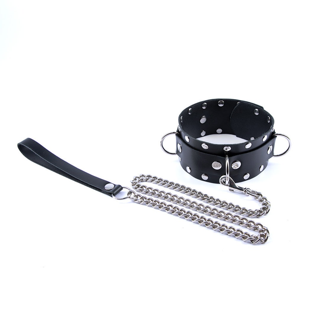 Mens Leather Collar, Submissive Collar, Bondage Gear, Slave Collar ...