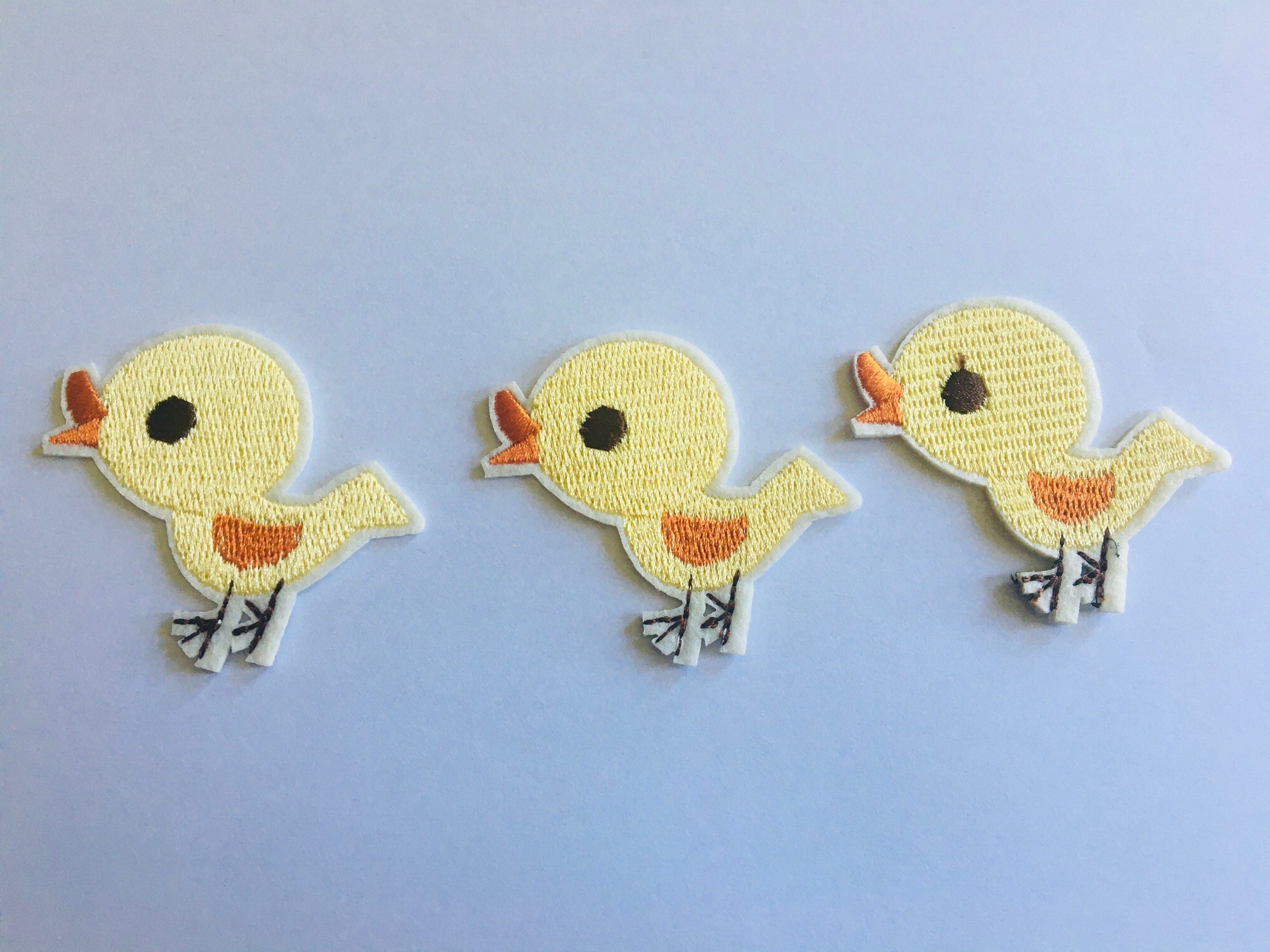 Embroidered Baby Chicken Patches and Mushroom Iron On Patches | Etsy