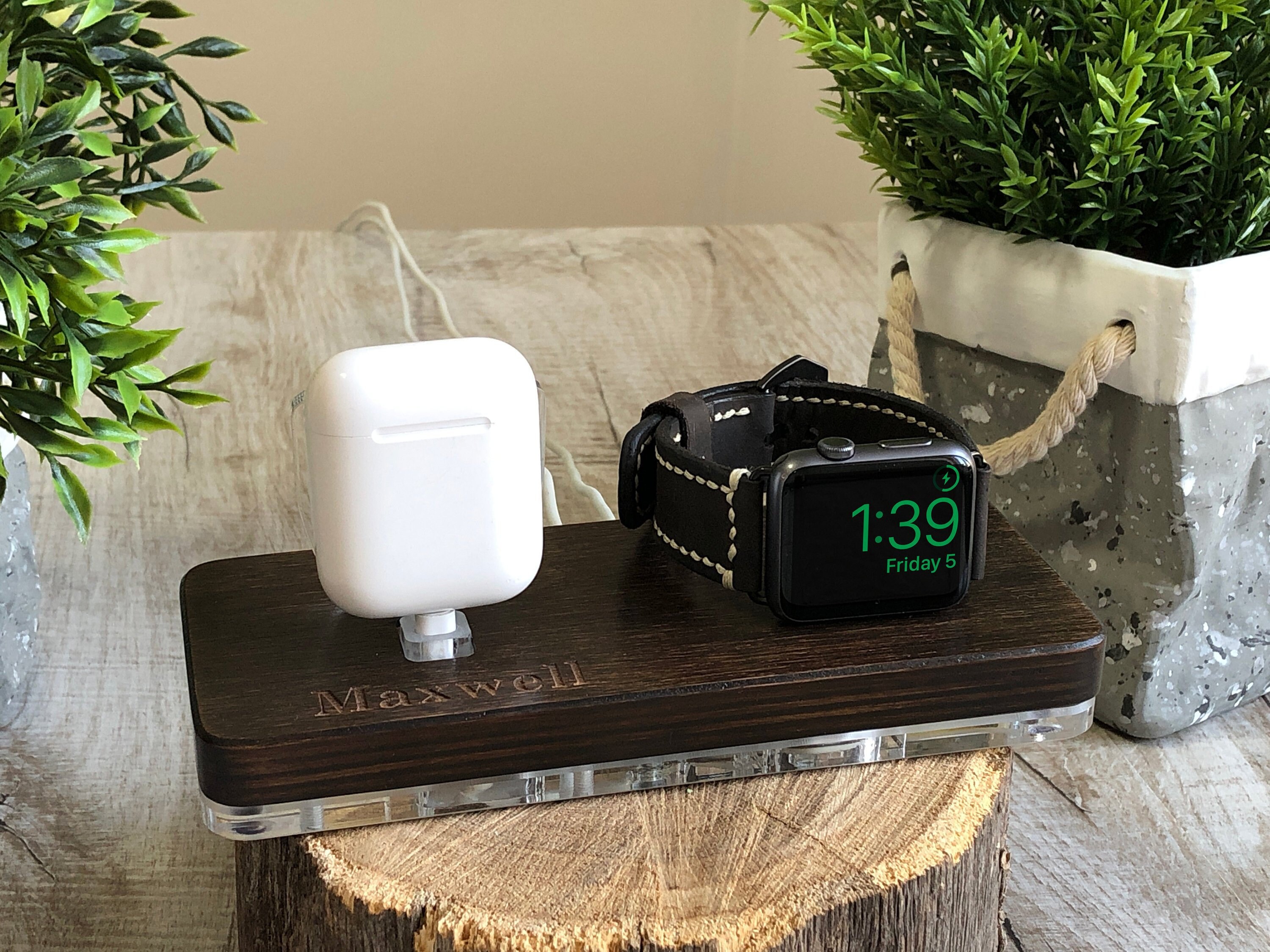 AirPods Case Charging Docking Station iPhone 11 Xs Xr X 8 | Etsy