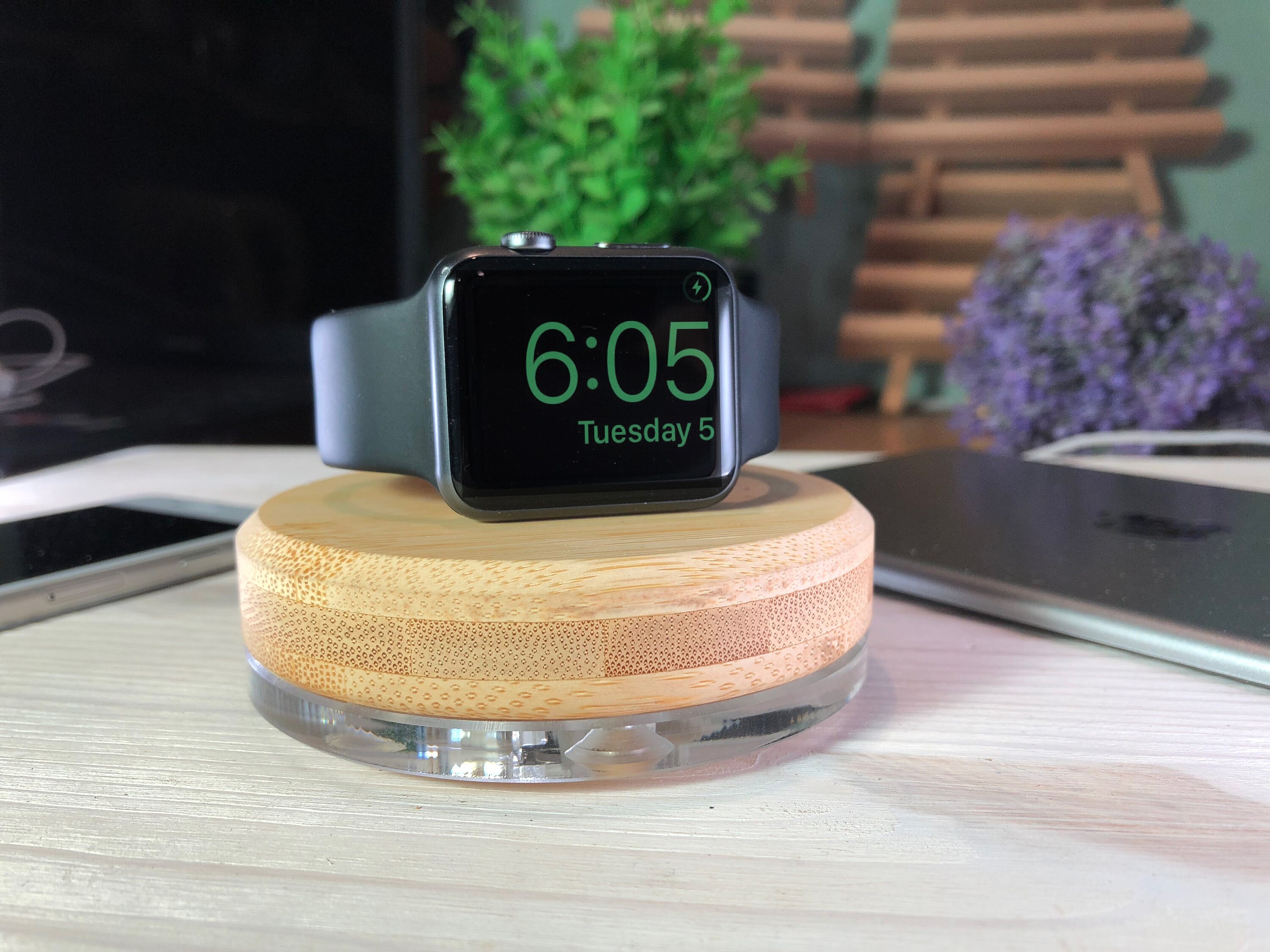 Ricarica Apple Watch Station iWatch Supporto in legno per Apple Smart ...