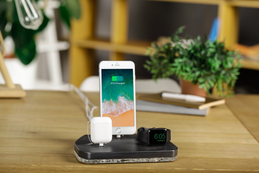 Docking Station iPhone Apple Watch Charging Station iPad - Etsy