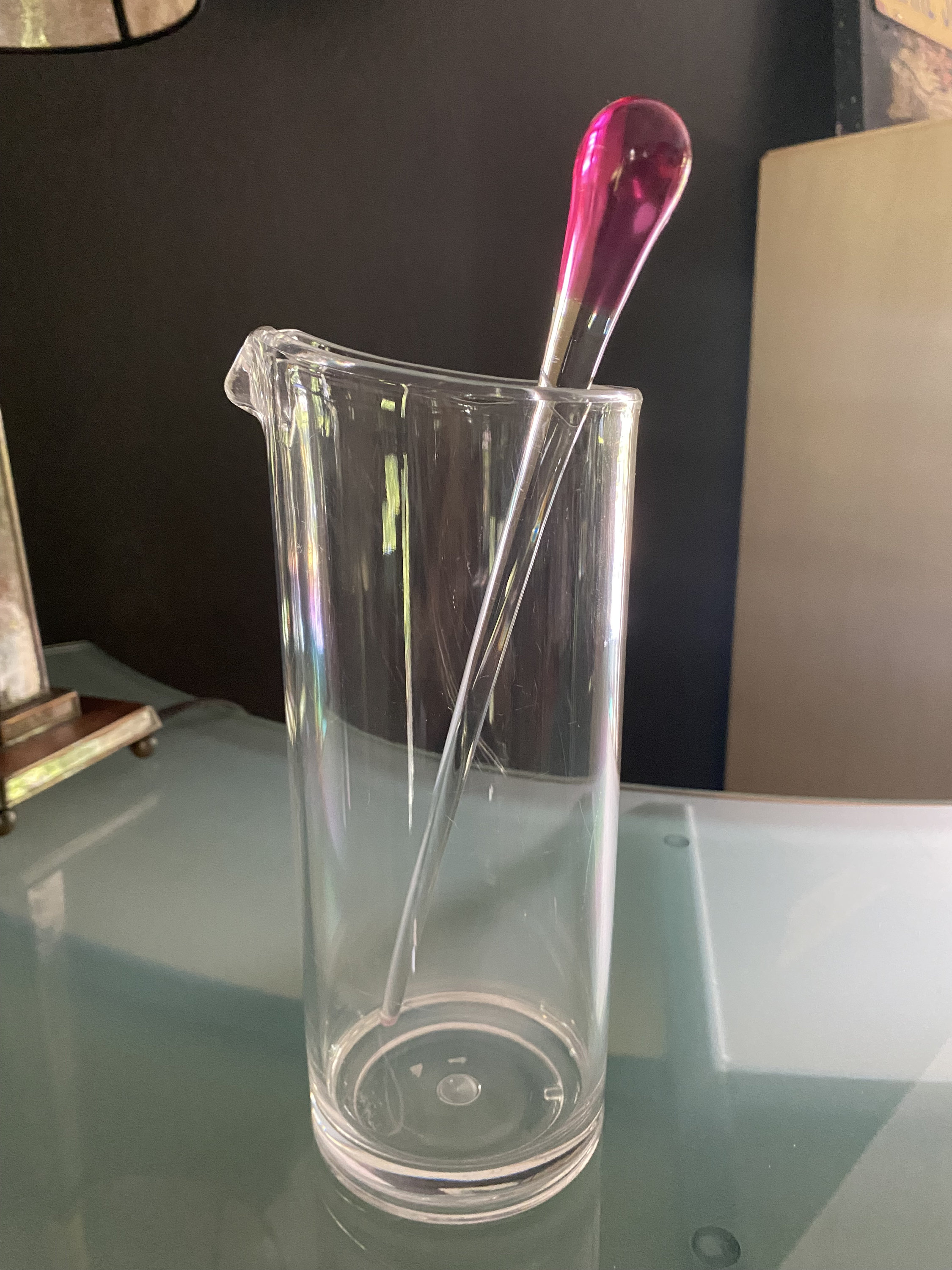 Cocktail Mixer Acrylic Pink Stirrer Funky Decor Bar - Etsy
