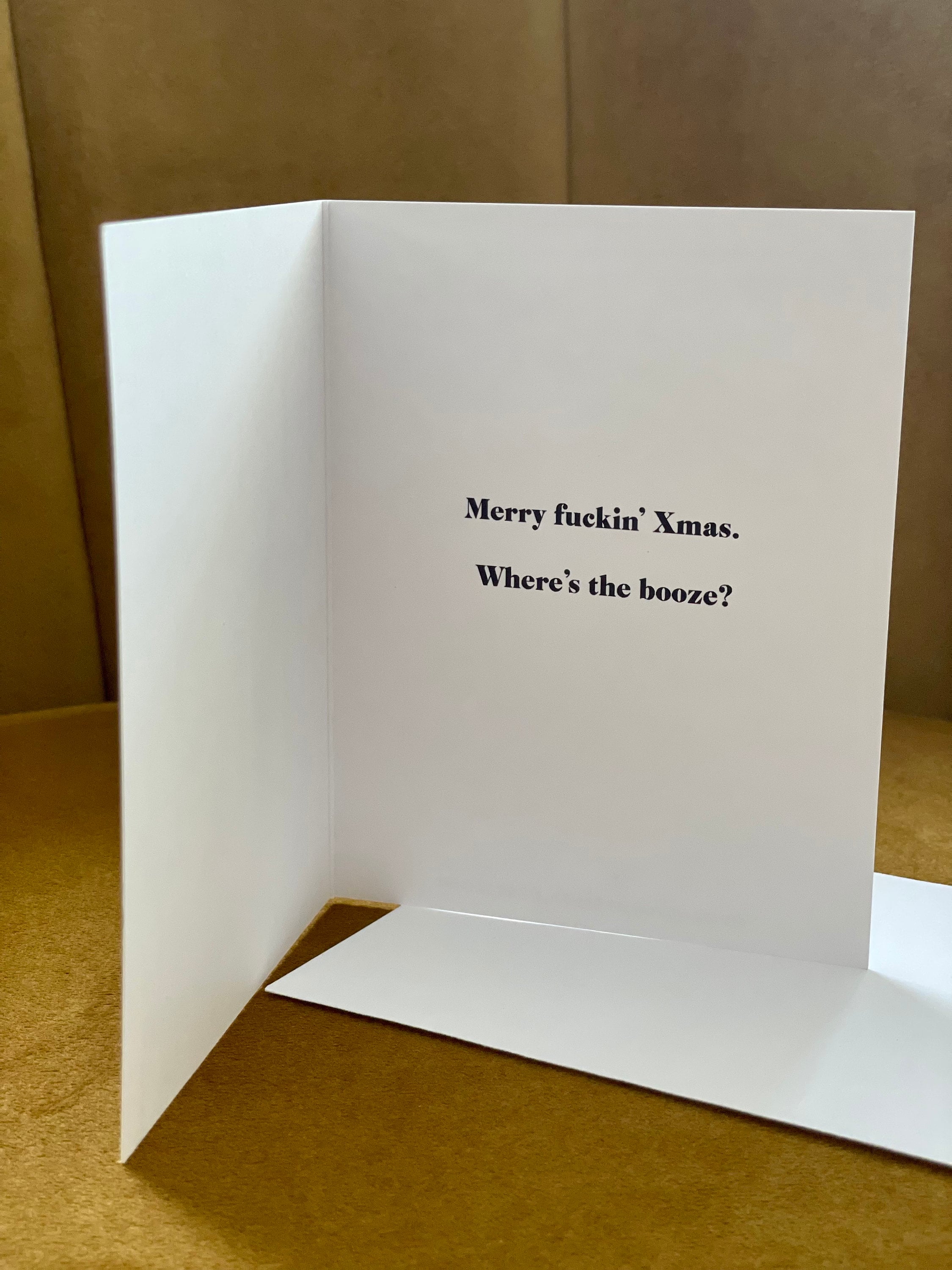 Funny Christmas Card Dark Humor Greeting Card Original Artwork - Etsy UK