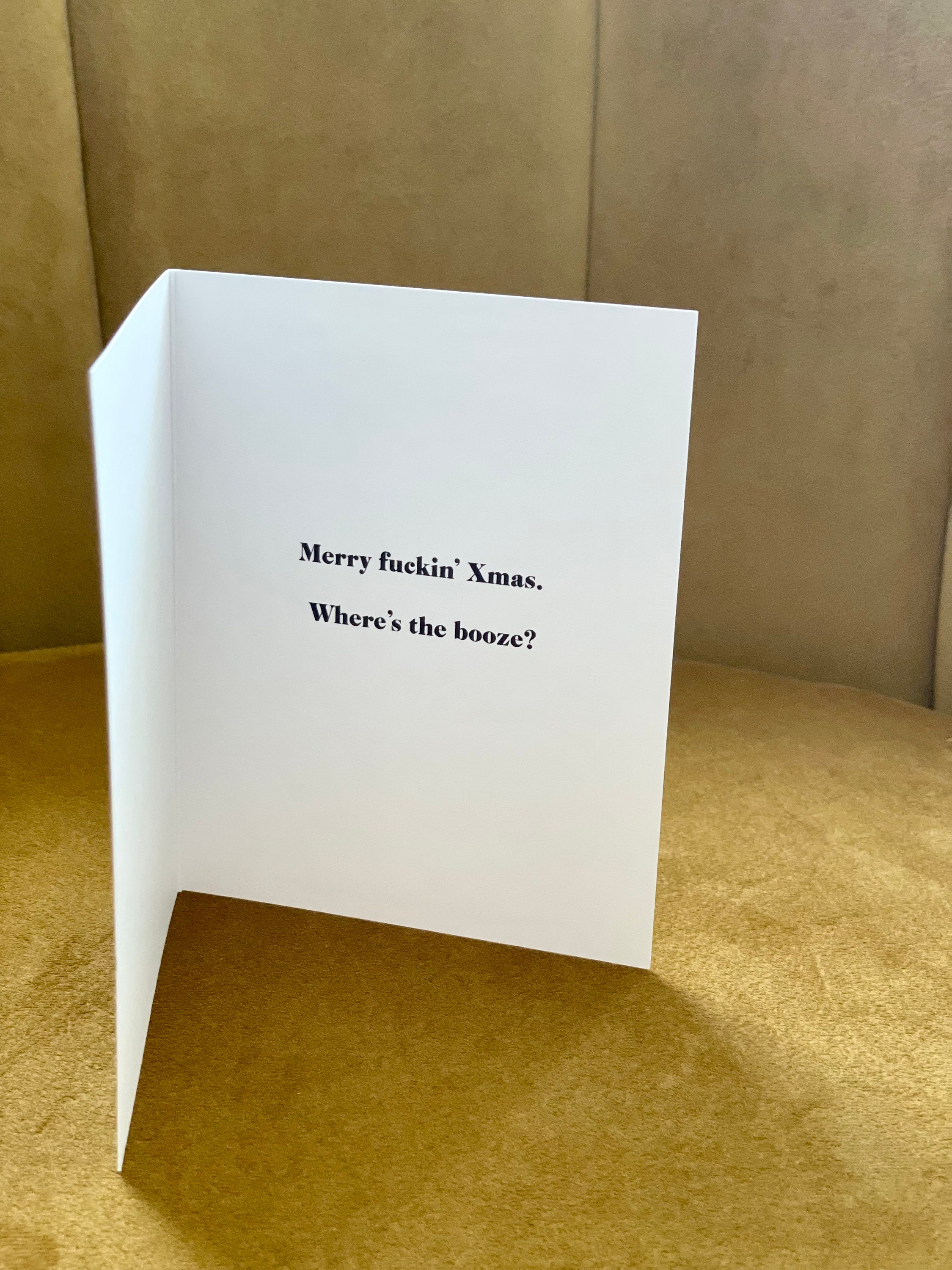 Funny Christmas Card Dark Humor Greeting Card Original Artwork - Etsy UK