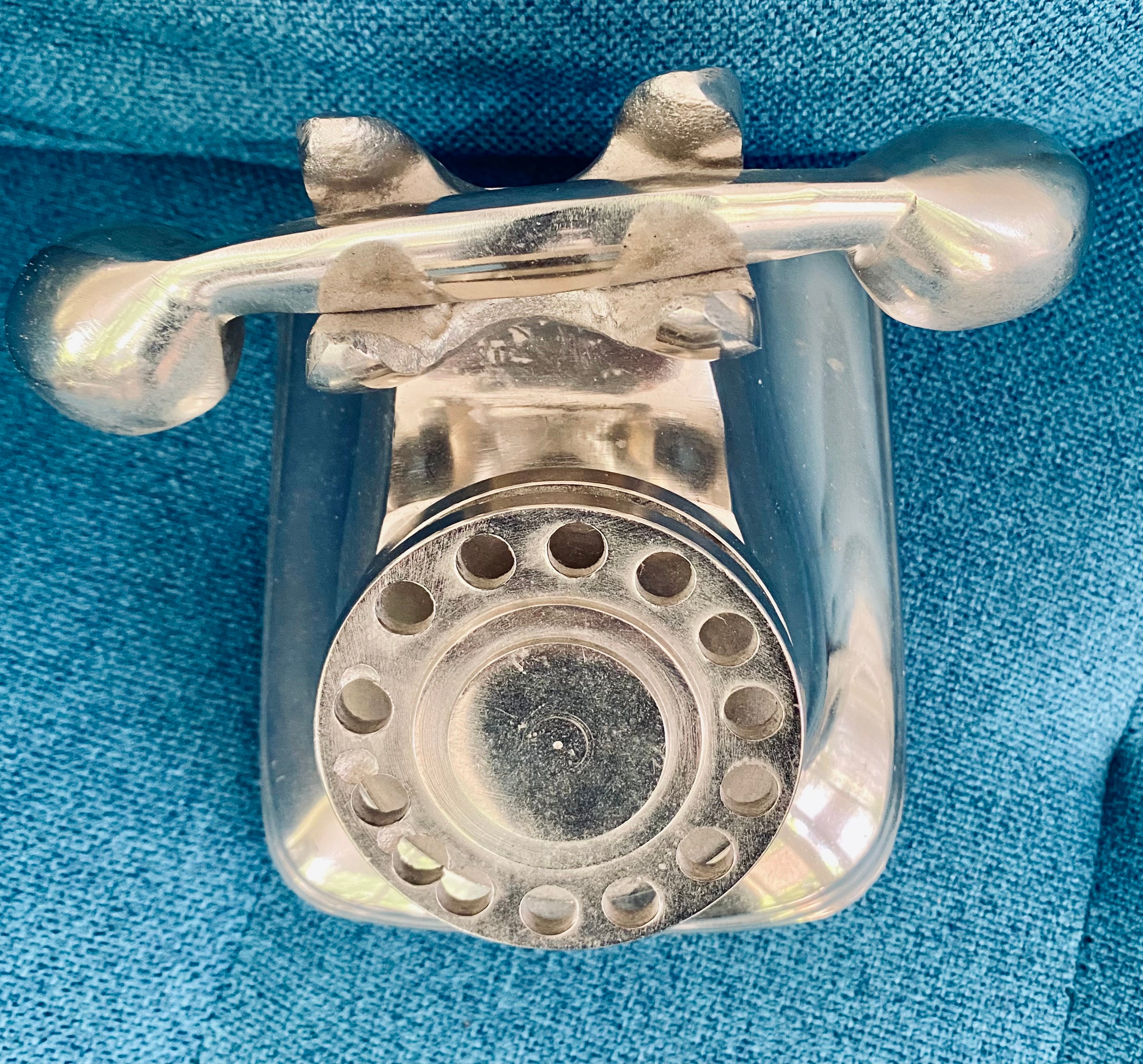Chrome Retro Telephone | Sculpture | ART | Decor for Your Space | MCM ...