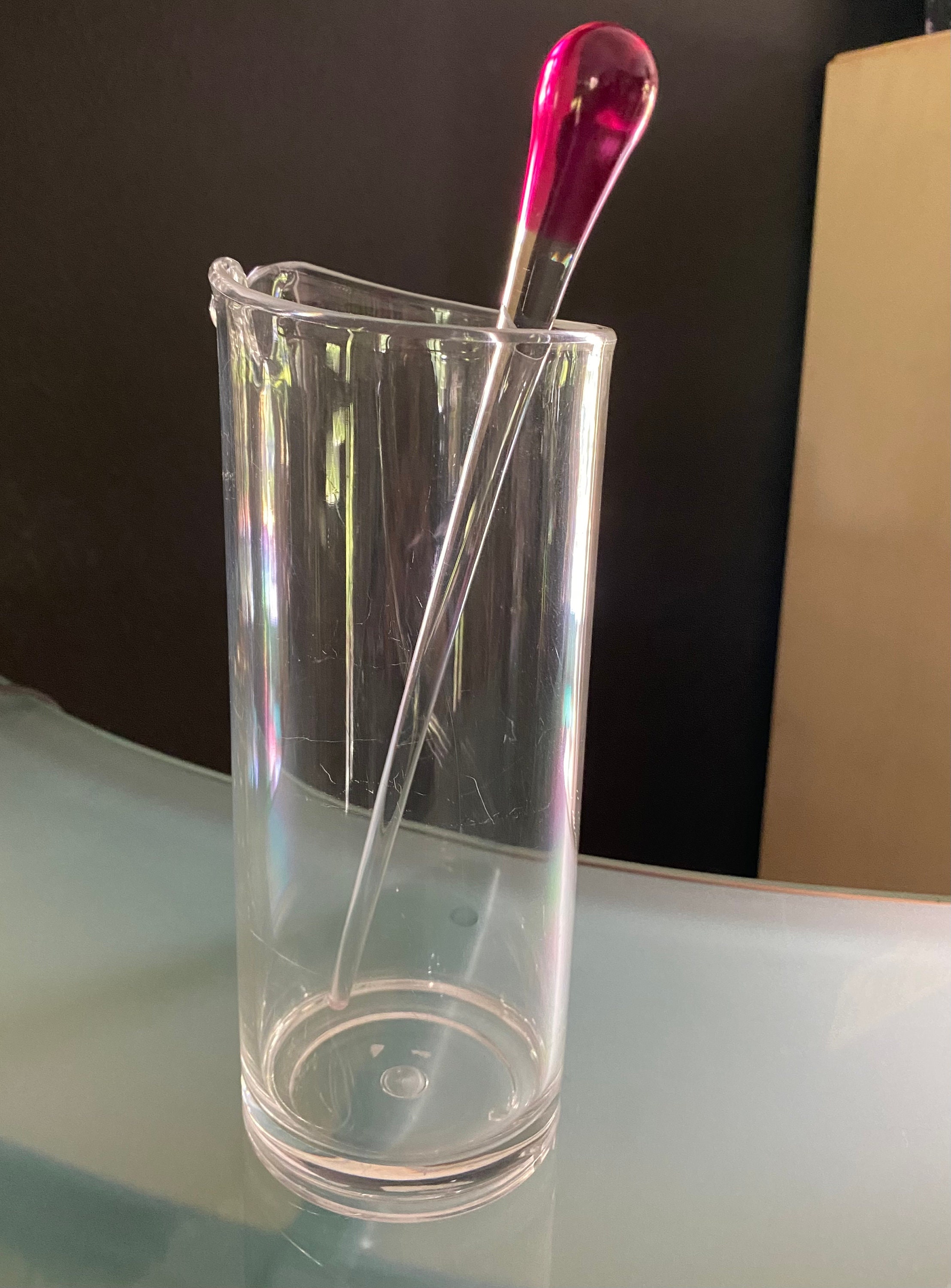 Cocktail Mixer Acrylic Pink Stirrer Funky Decor Bar Home Decor Accents ...