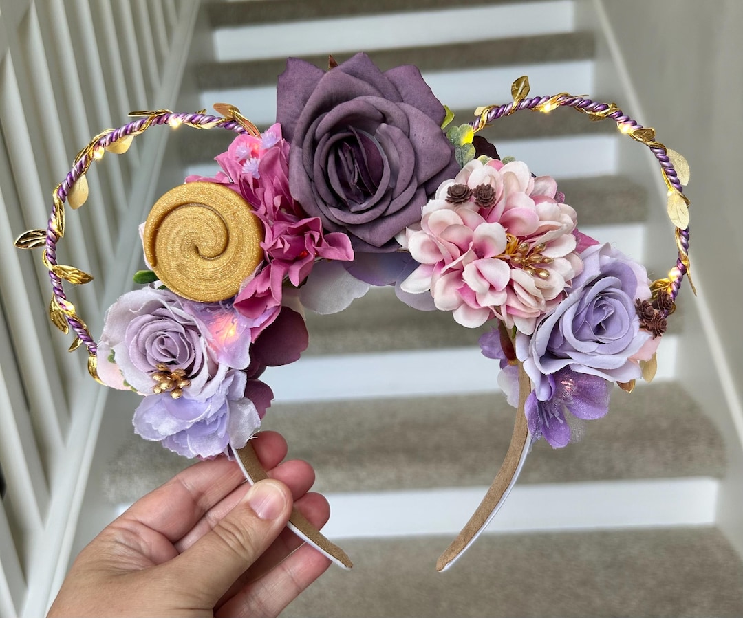 Megara Inspired Mouse Ears | Hercules Floral Wire Disney Mickey Crown ...