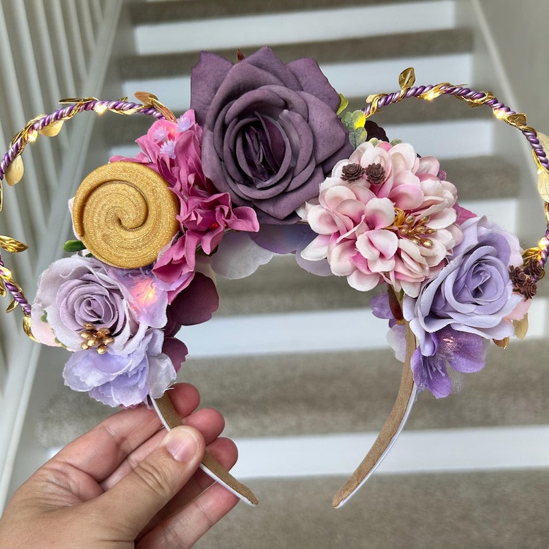 Pink Crown Mouse Ear - Etsy UK