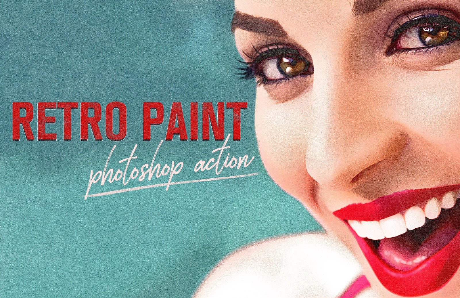 Retro Paint Photoshop Action - Etsy