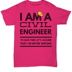 Civil Engineer Shirt Civil Engineer Gifts Unisex Civil Engineer Tee ...