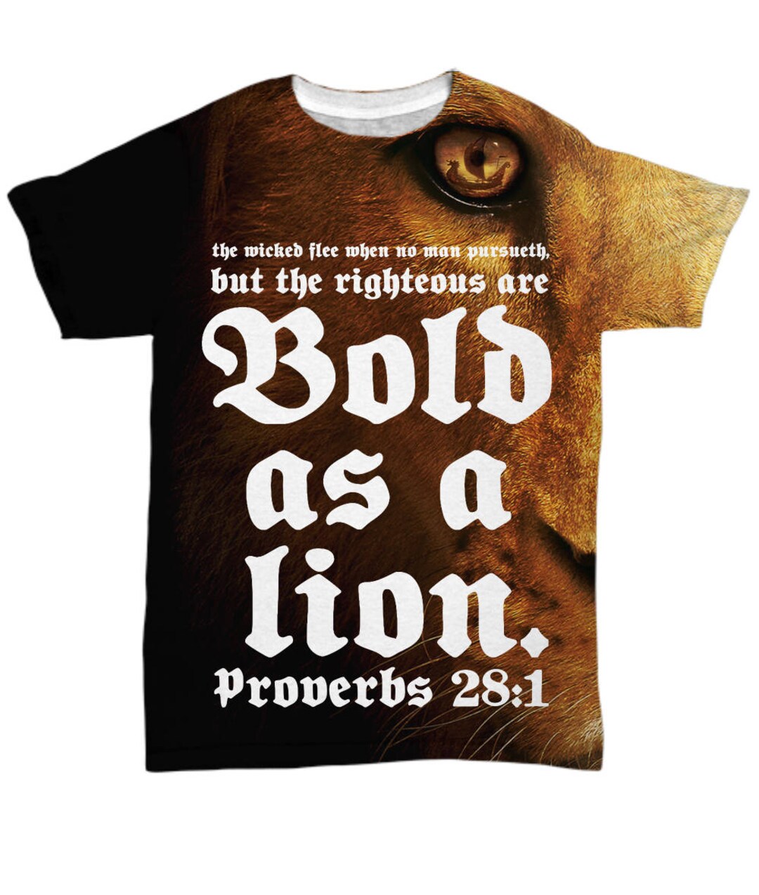 Proverbs Shirt Lion Shirt Bible Shirt Bible Verse - Etsy