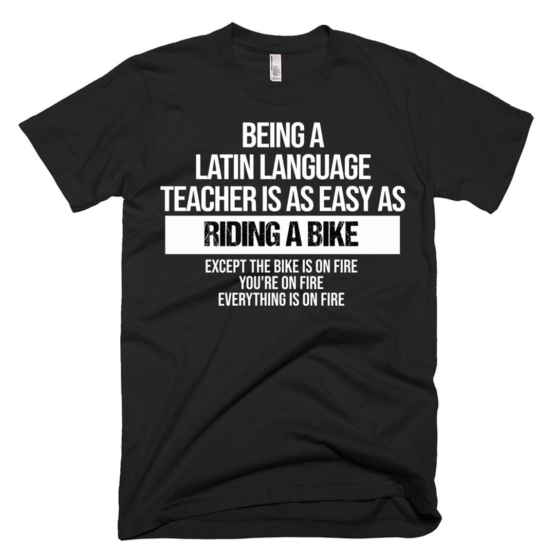 Latin Language Teacher Shirt - Latin Language Teacher Tee - Gift for ...