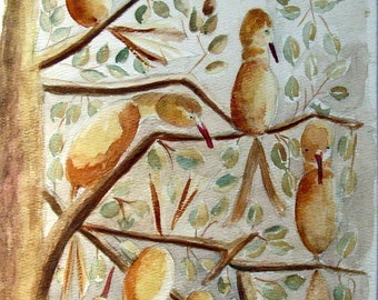 Birds on tree | Etsy