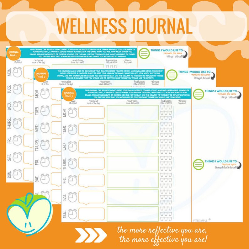 21 Day Fitness Planner | 1,500 - 1,799 Calorie Range | Printable Meal ...