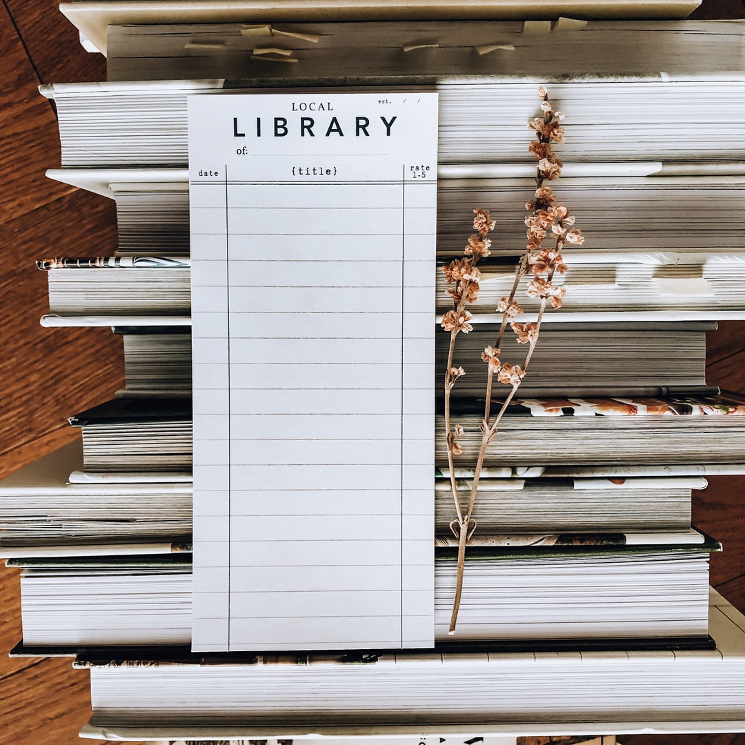 NEW Local Library Bookmark Digital Book List Book Club Gifts Book Gifts ...