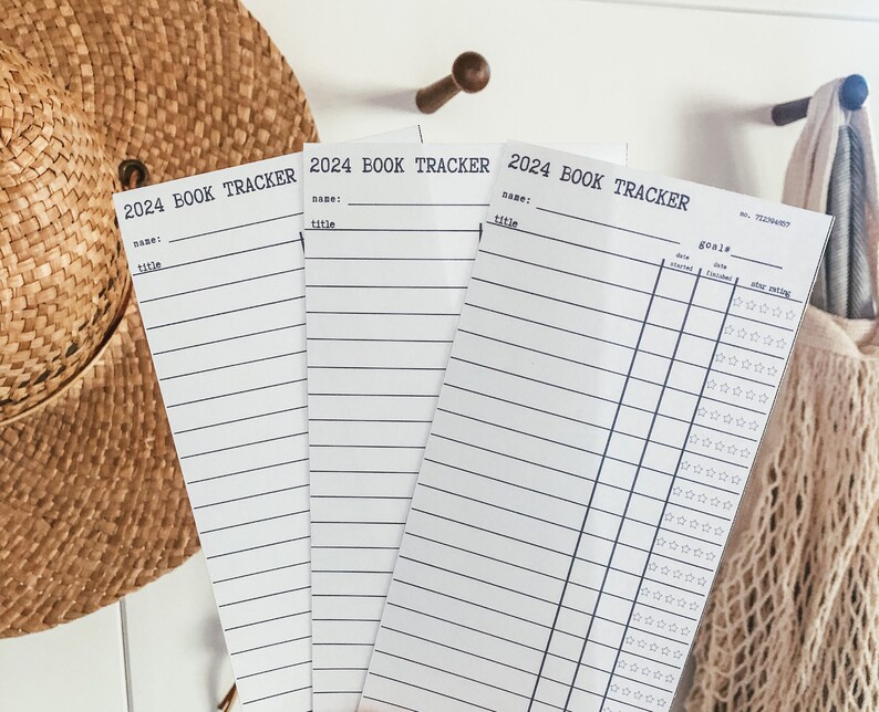 Printable 2024 Reading List, Digital Bookmark - Etsy