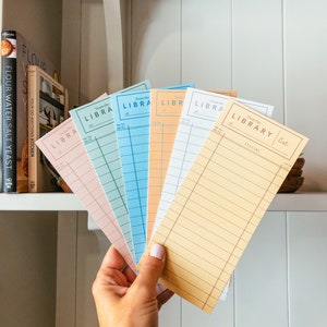 NEW! Library Card Bookmark With Pocket | Print at Home | Book Club ...
