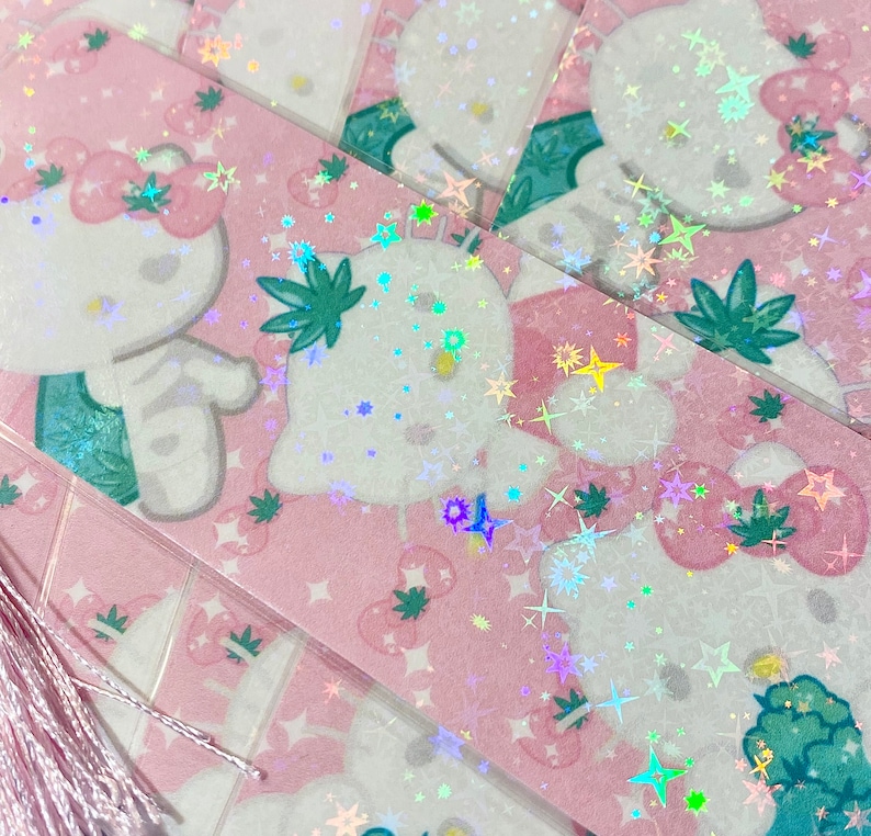 Canna-kitty Bookmark Cute Cat Bookmarks Cat Bookmarks Weed - Etsy