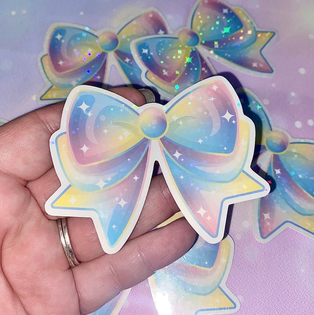 Pastel Bow | Cute Bows, Girly Bows, Bow Stickers, Pastel Rainbows ...
