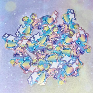 Luv Cuffs Holo Sticker | Cute Handcuff Stickers, Handcuffs, Handcuff ...