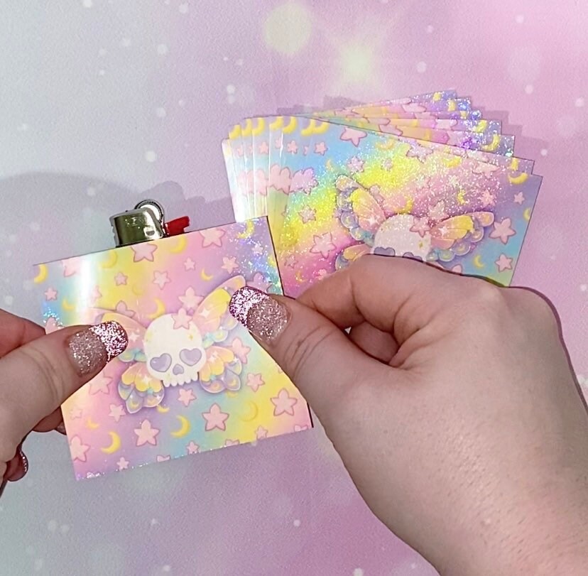 Deathly Beautiful Lighter Wrap Kawaii Lighter Wraps Lighter - Etsy