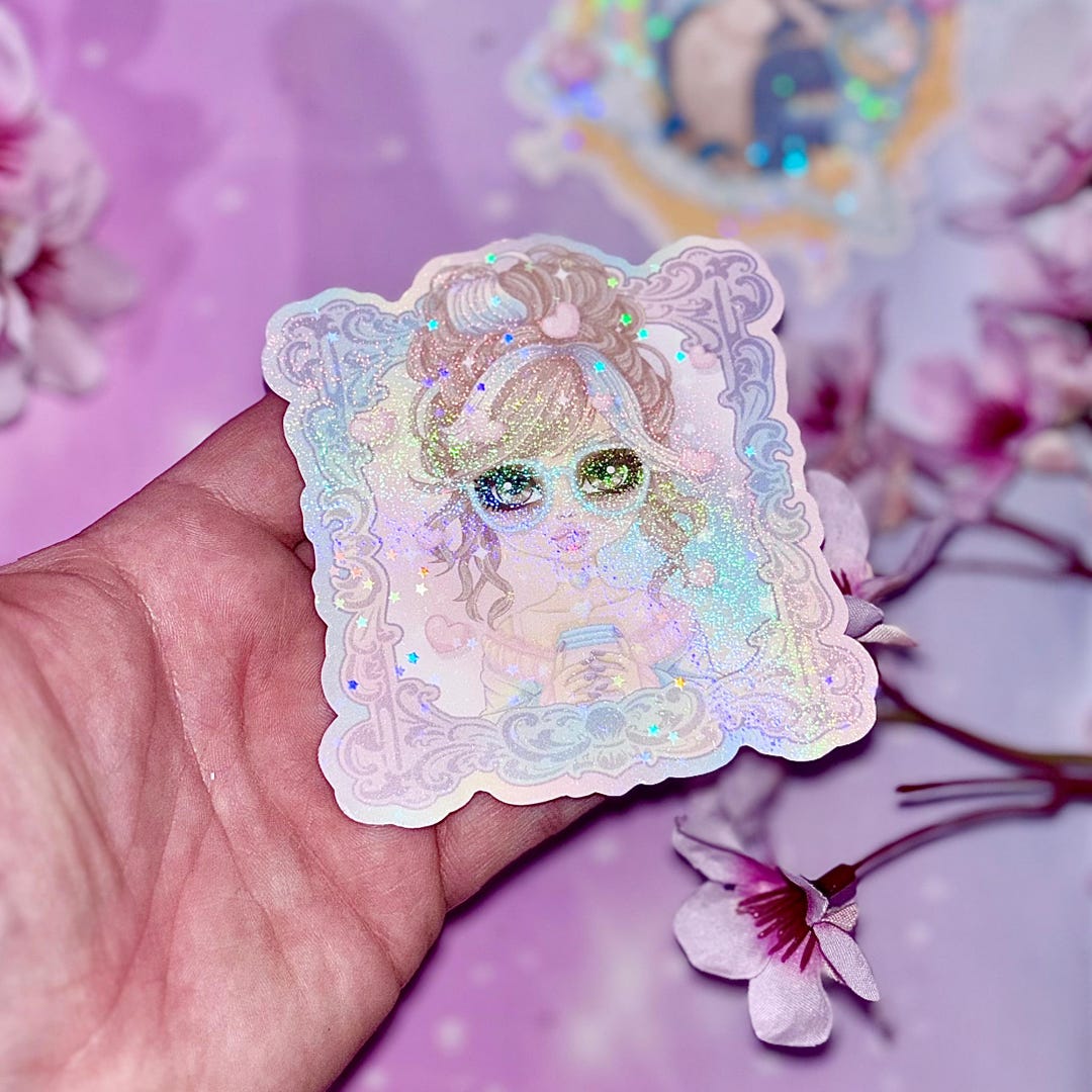 Mom Bun Cute Stickers, Messy Hair Stickers, Mom Stickers, Stickers ...