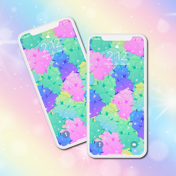 Magical Buds Phone Wallpaper Cannabis Wallpaper Weed - Etsy