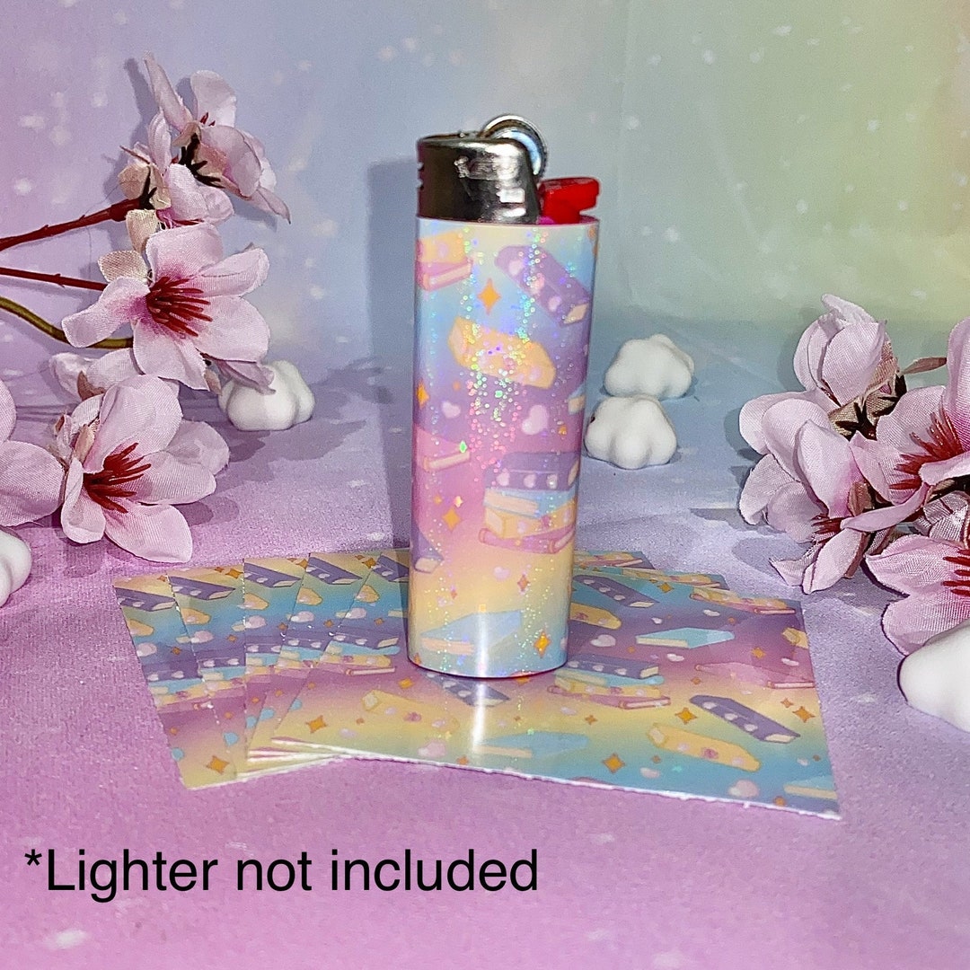 Book Worm Lighter Wrap | Book Lighter Wrap, Kawaii Lighter Wraps ...