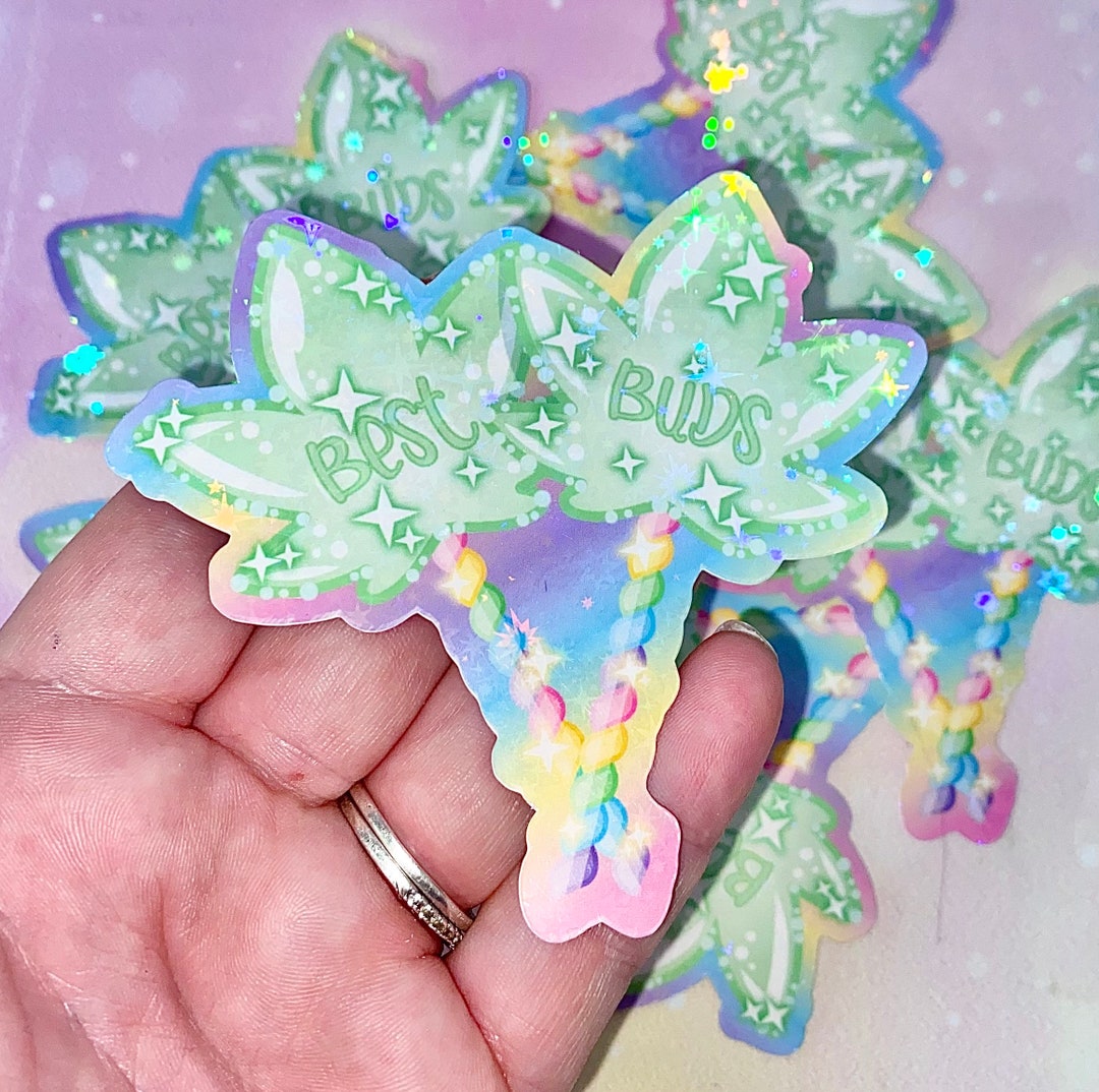 Best Buds Holo Sticker Stoner Girls, Best Buds Stickers, Best Buds ...