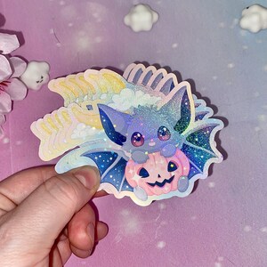 Batty-kins | Bat Sticker, Kawaii Bats, Fall Stickers, Halloween ...