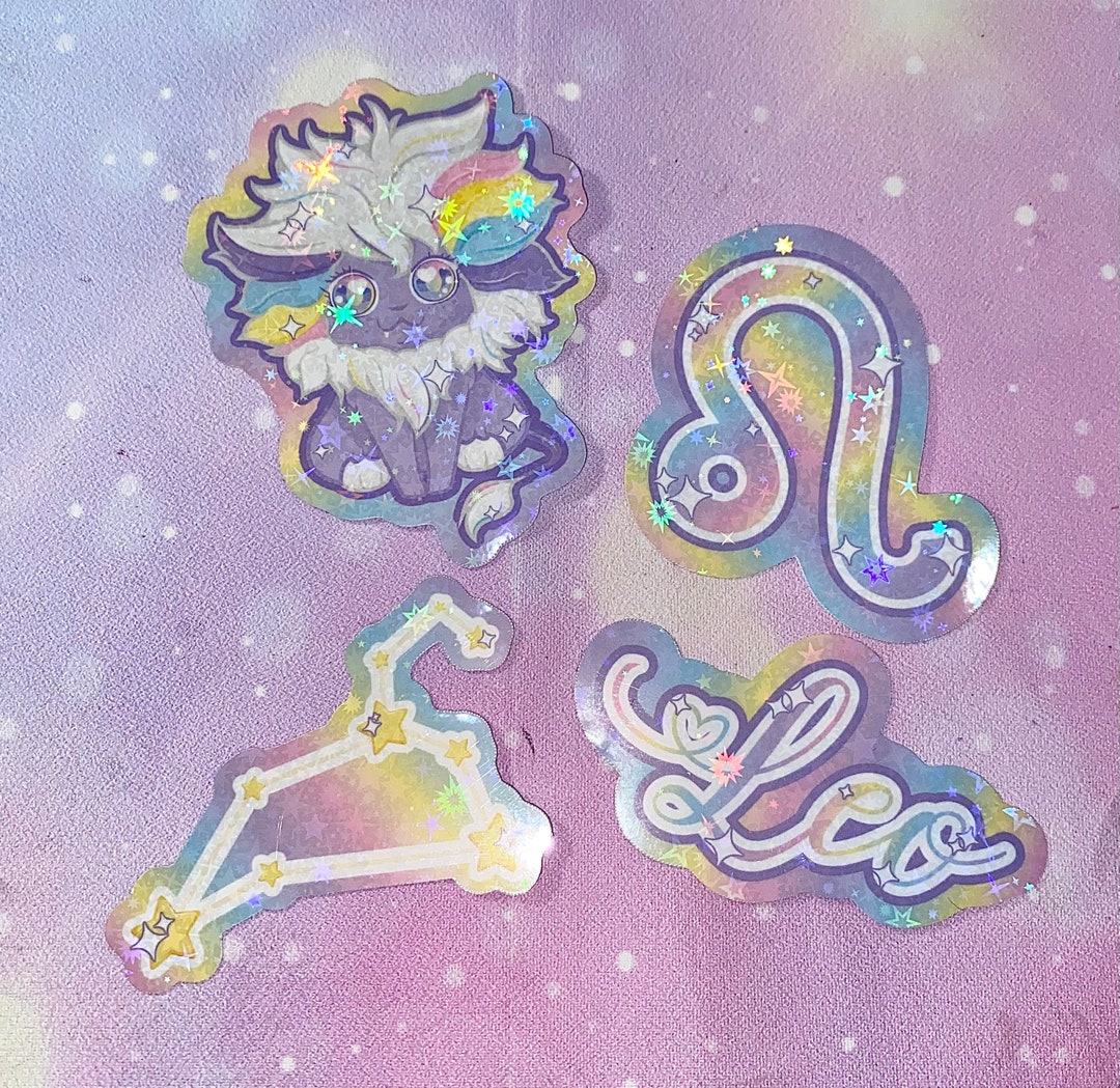 Leo Sticker Pack | Leo Stickers, Rainbow Leo Stickers, Rainbow Stickers ...