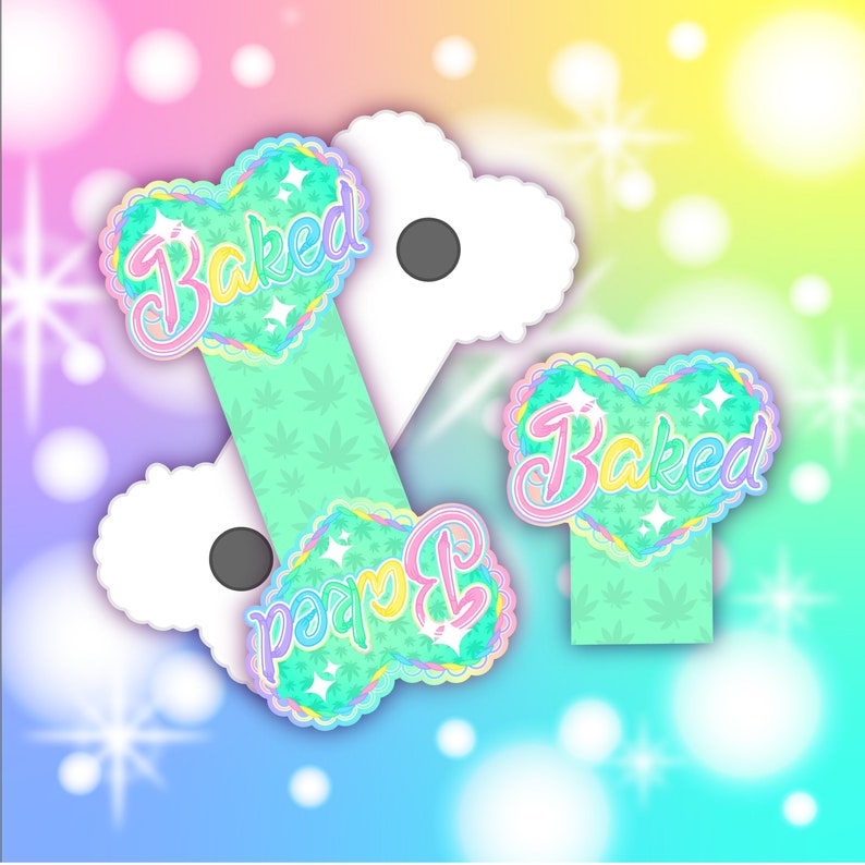 Baked Magnetic Bookmark Cannabis Bookmark Weed Bookmark - Etsy