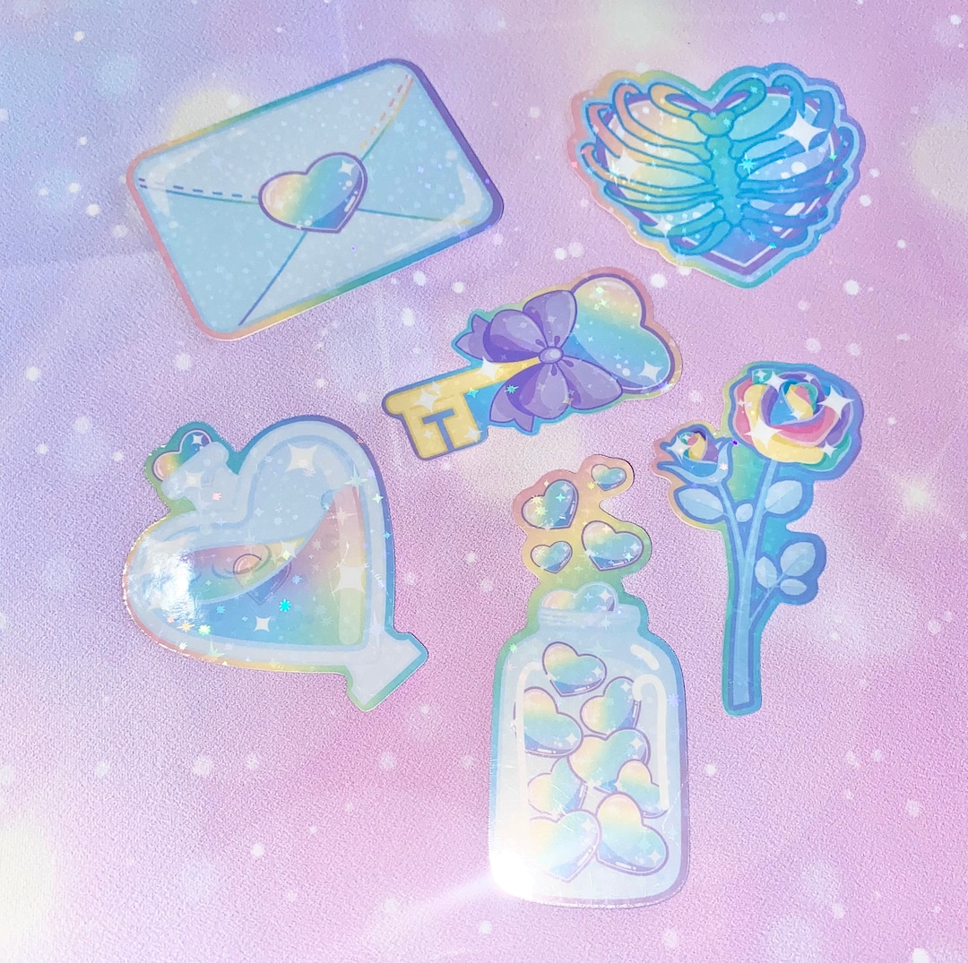 Loving You Pastel Sticker Pack | Cute Love Stickers, Valentines ...