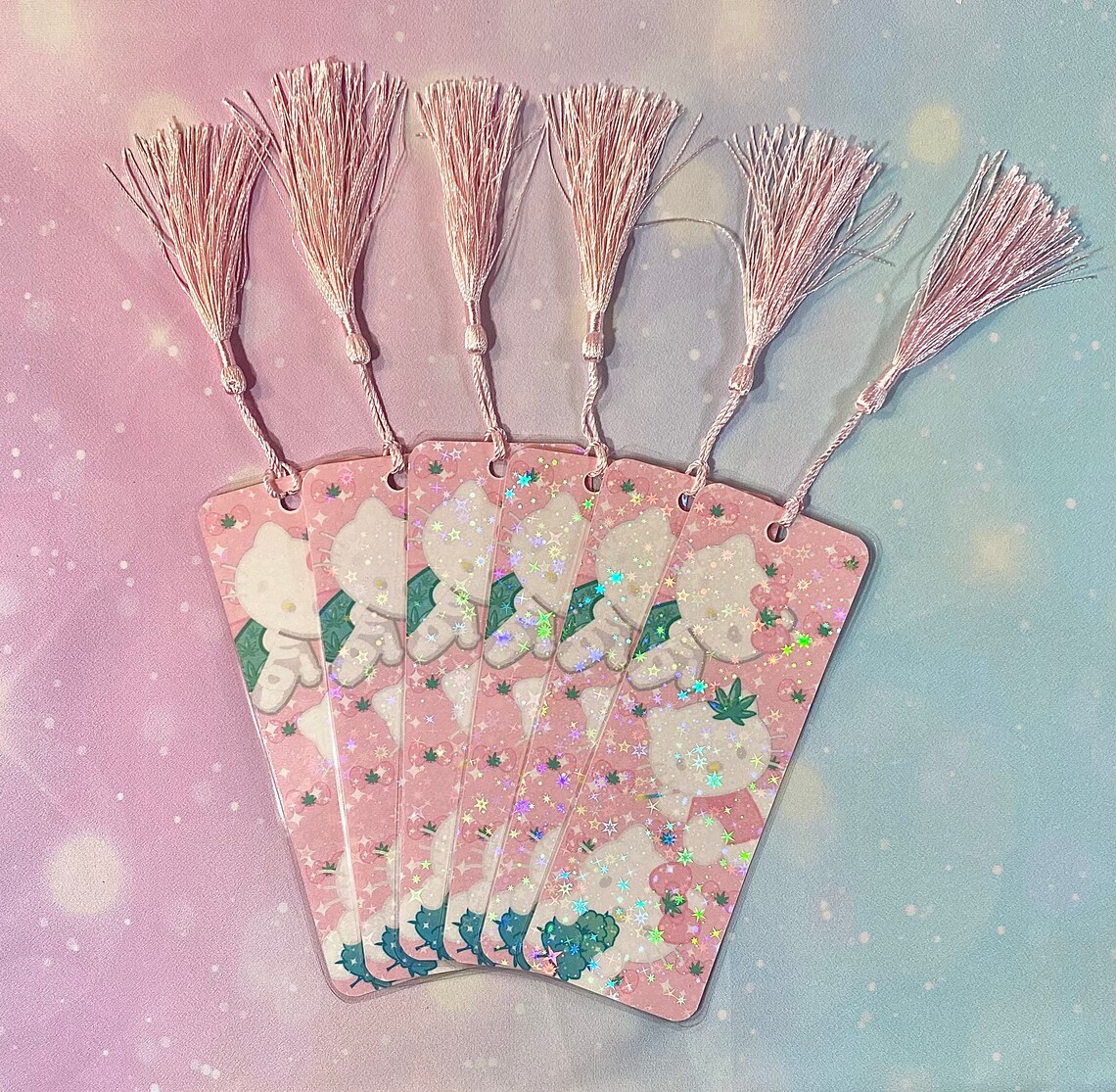 Canna-kitty Bookmark Cute Cat Bookmarks Cat Bookmarks Weed - Etsy