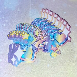 Luv Cuffs Holo Sticker | Cute Handcuff Stickers, Handcuffs, Handcuff ...