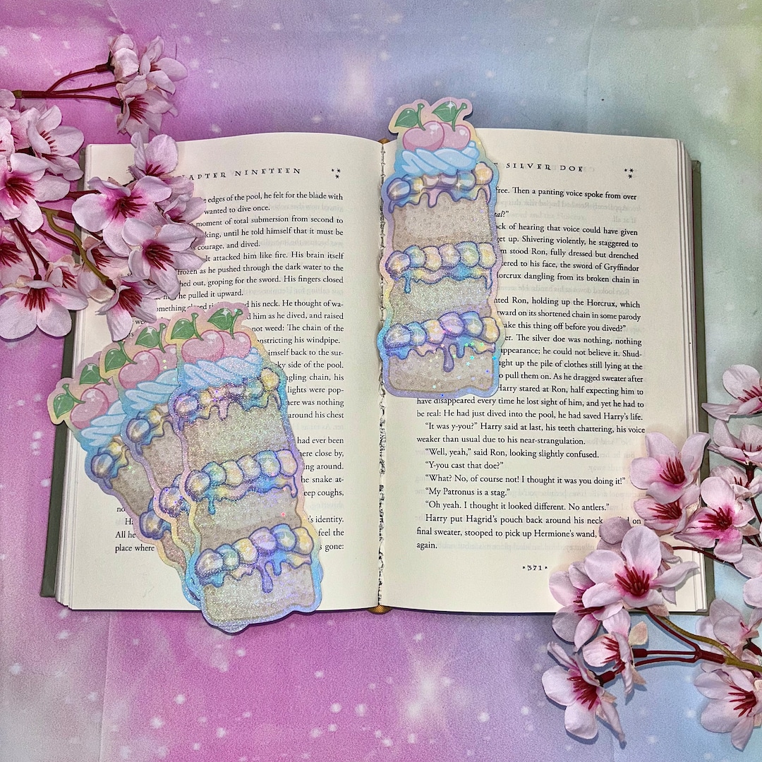 Cake Cutout Bookmark | Cute Bookmarks, Cake Bookmarks, Kawaii Bookmarks ...