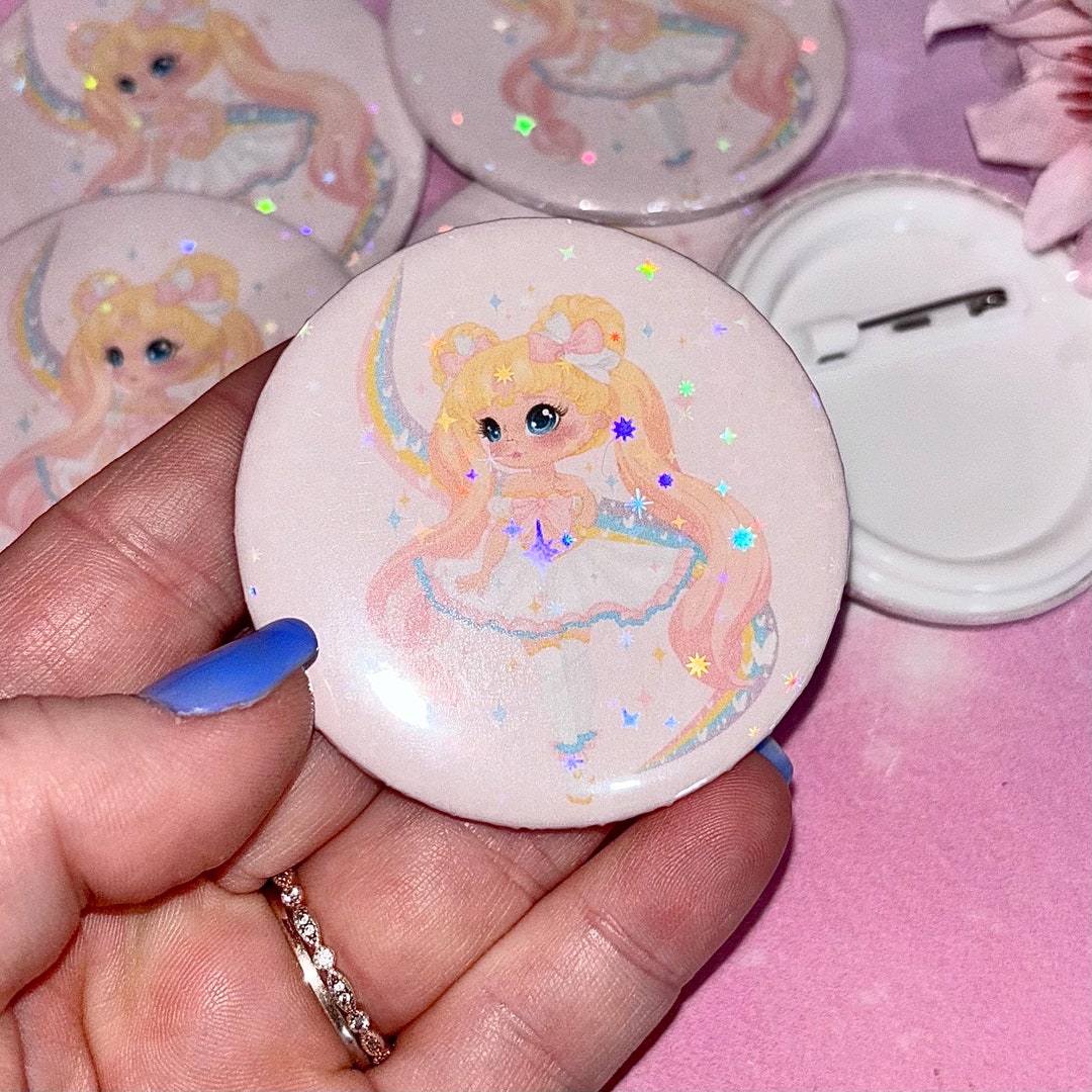 Magical Princess Button Pin | Cute Button Pins, Cute Pins, Kawaii Pins ...