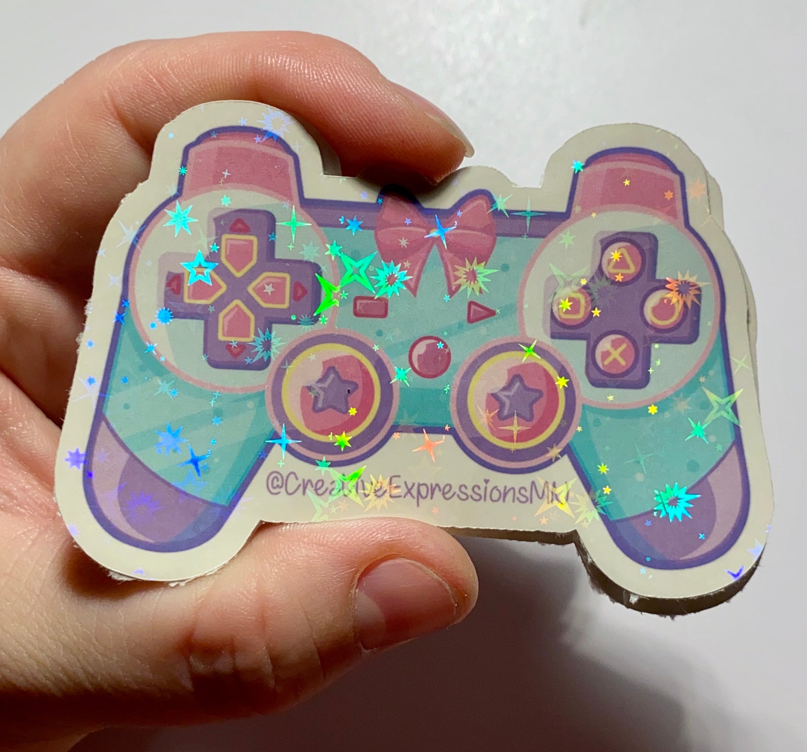 Gamer Girl Controller Holo Sticker Cute Gamer Girl Gamer | Etsy