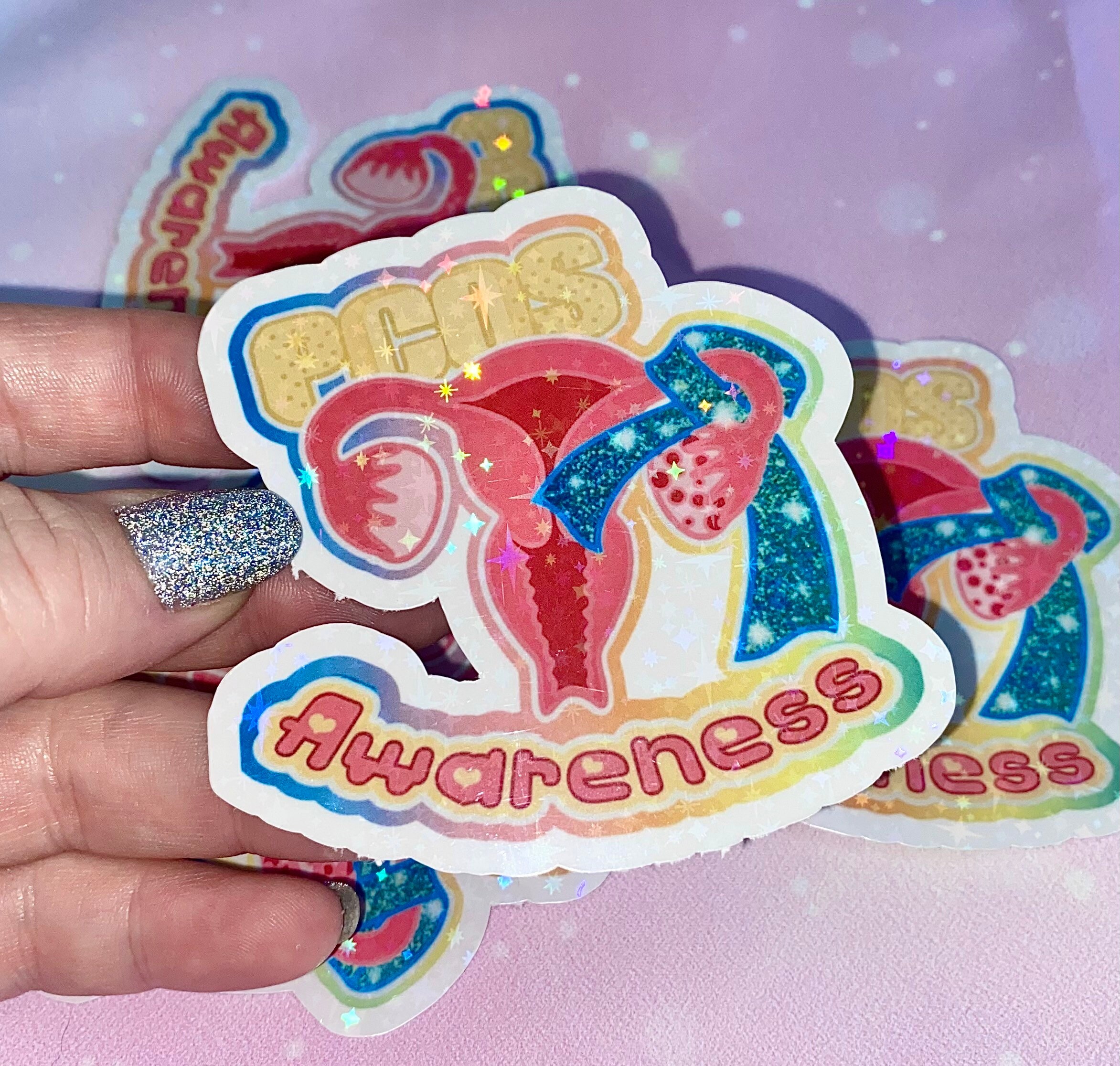 PCOS Awareness Sticker PCOS Stickers PCOS Awareness Kawaii - Etsy