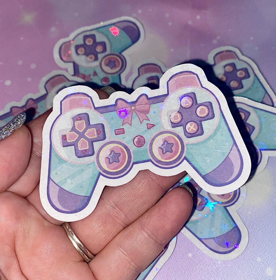 Gamer Girl Controller Holo Sticker | Cute Gamer Girl, Gamer Girls ...