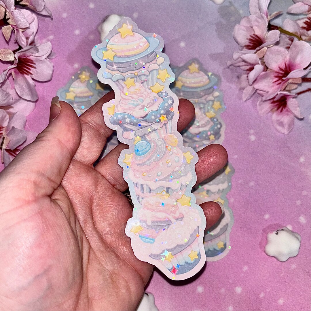 Celestial Cupcake Cutout Bookmark | Cute Bookmarks, Cupcake Bookmarks ...